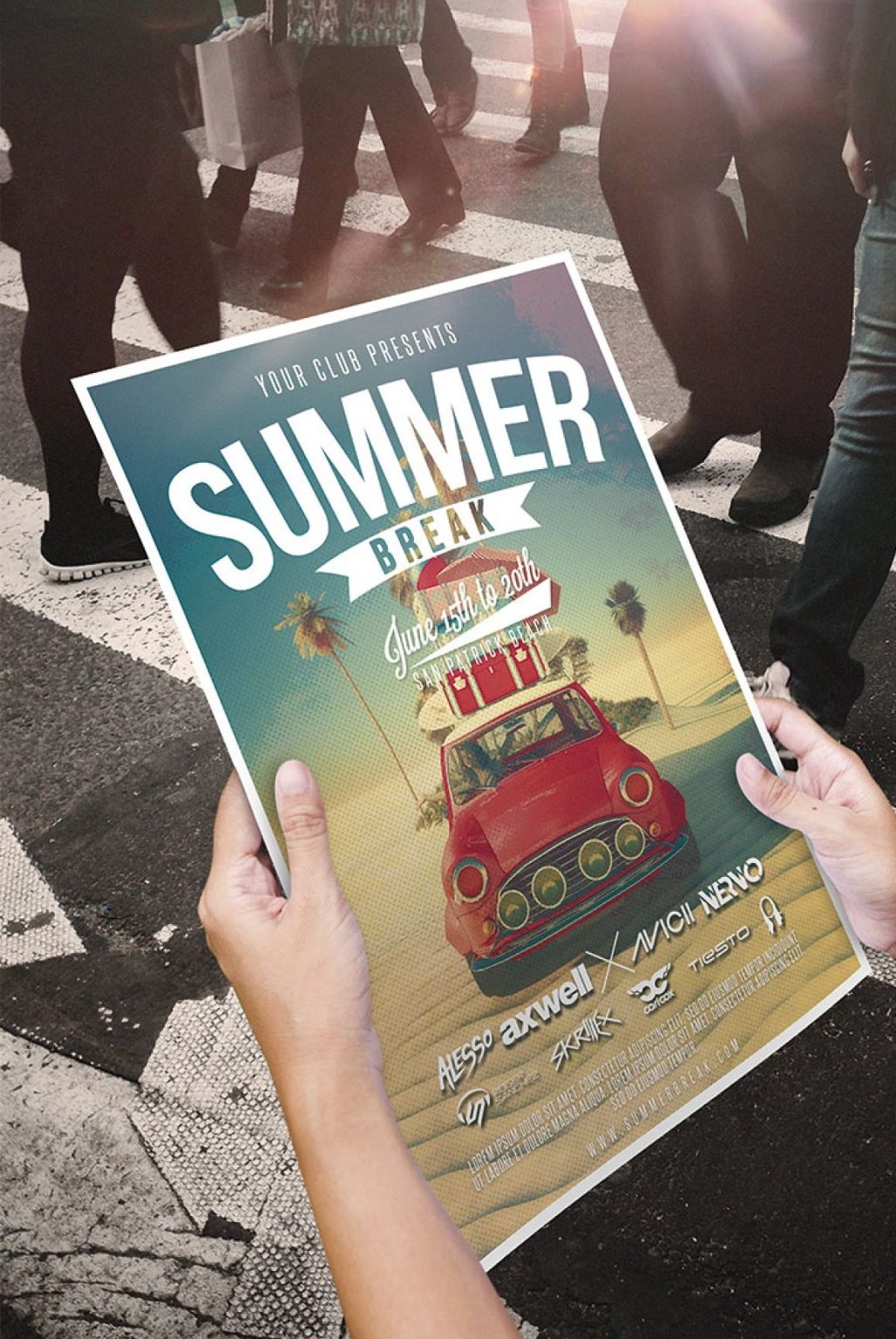 Summer Flyer Template - Flyer Templates - Graphicfy