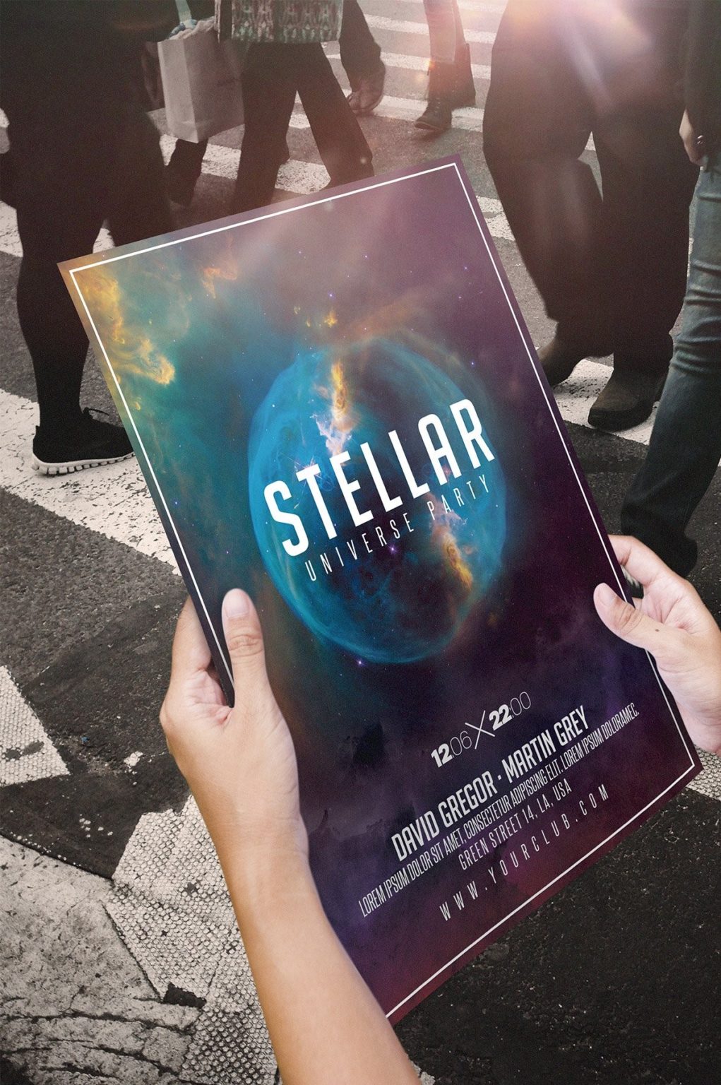 Space Flyer Template PSD - Graphicfy Flyer Templates