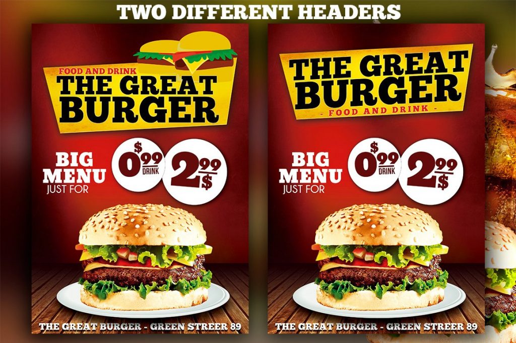 Fast Food Restaurant Flyer Template - Graphicfy