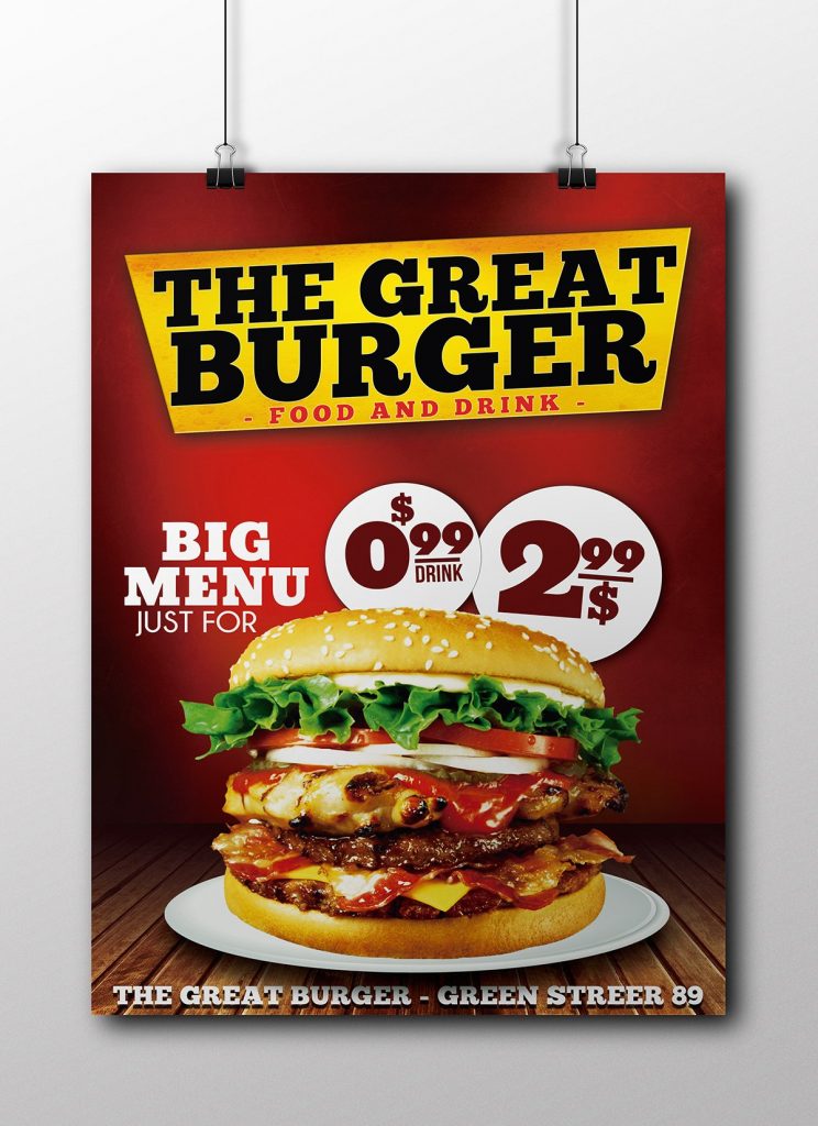 Fast Food Restaurant Flyer Template - Graphicfy