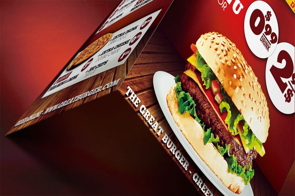 Burger Menu Template PSD - Graphicfy Templates