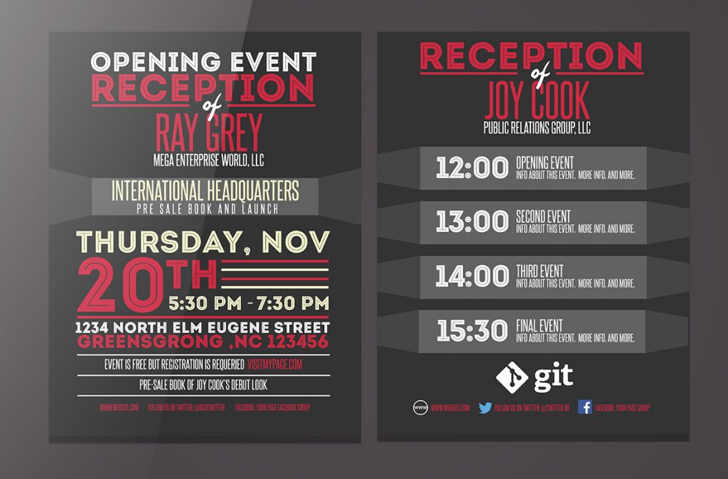 Event Program Template PSD - Graphicfy Brochures