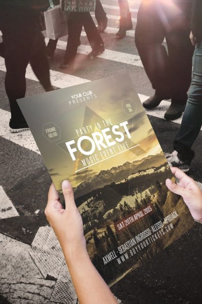 Forest Flyer Template PSD - Graphicfy Market Flyers
