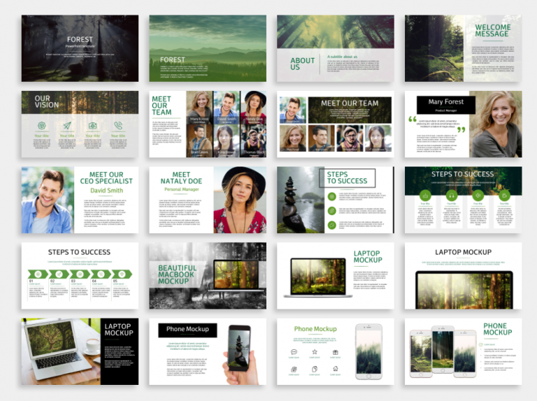 Forest- PowerPoint Template - Graphicfy