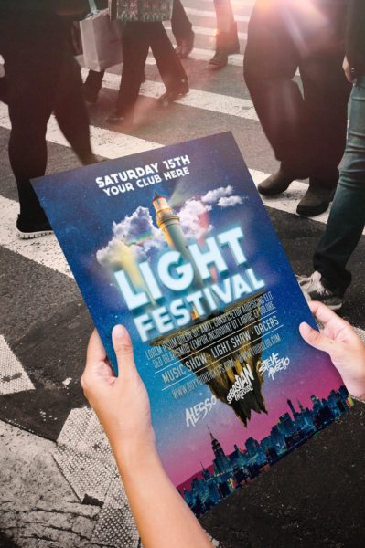 Light Flyer Template - Graphicfy