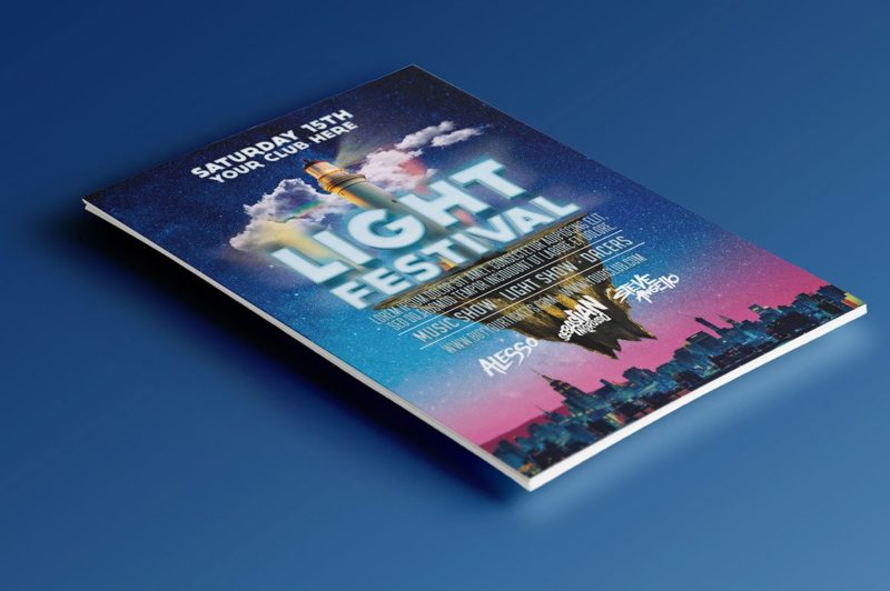 Light Flyer Template - Graphicfy