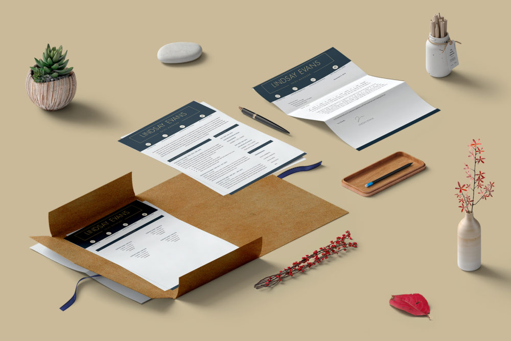 Professional Resume CV Bundle, Cover Letter, Reference Sheet - Graphicfy