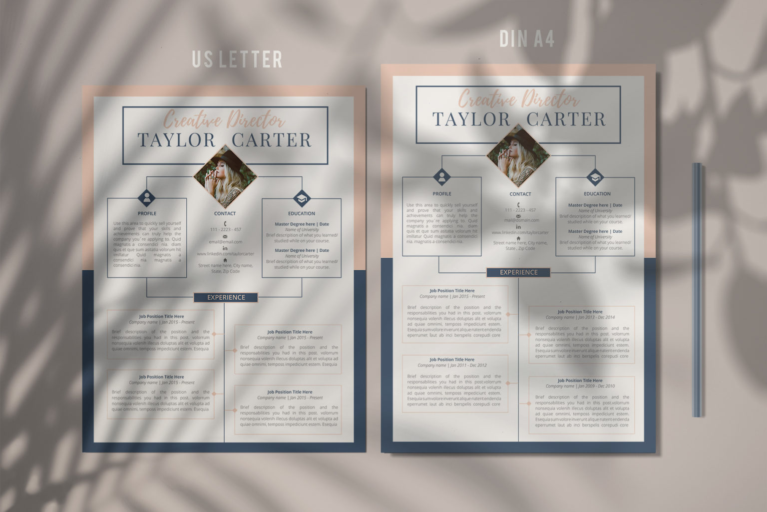 Curriculum, CV Design, Creative CV Format with Cover Letter - Graphicfy
