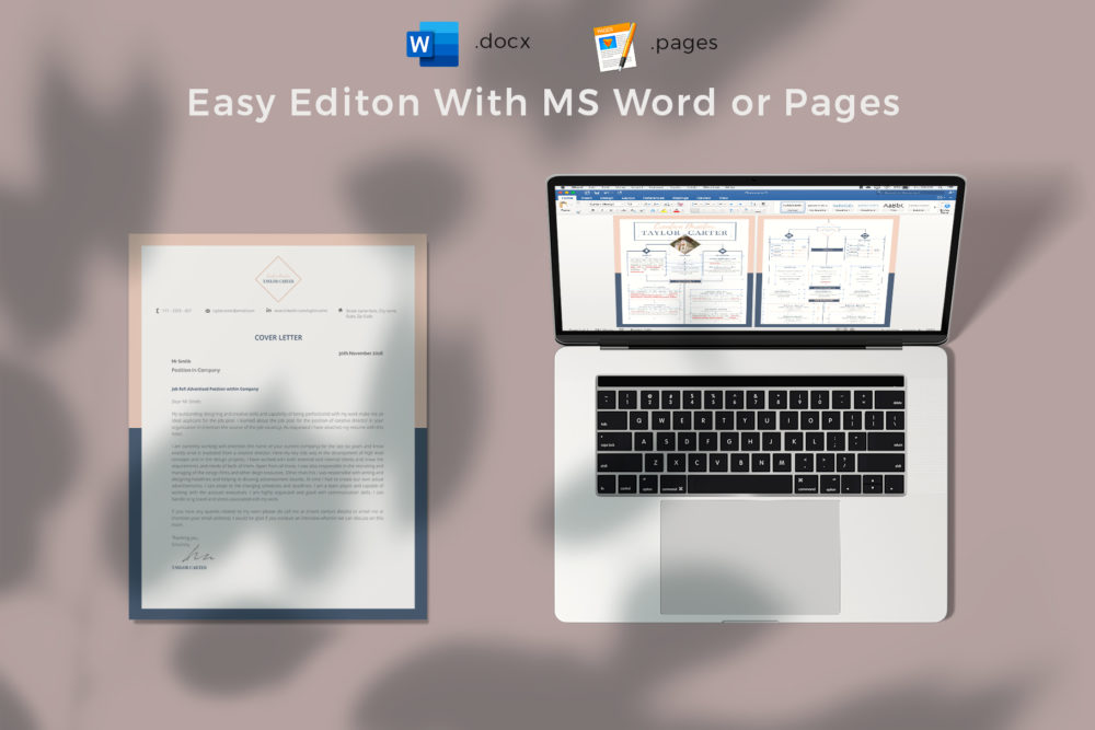 Curriculum, CV Design, Creative CV Format with Cover Letter - Graphicfy
