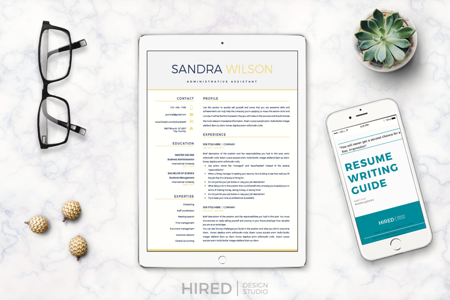 Professional Resume Template Bundle 3 in 1. Perfect CV Pack - Graphicfy