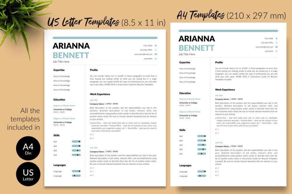 Perfect Resume Template for Microsoft Word & Apple Pages - Graphicfy