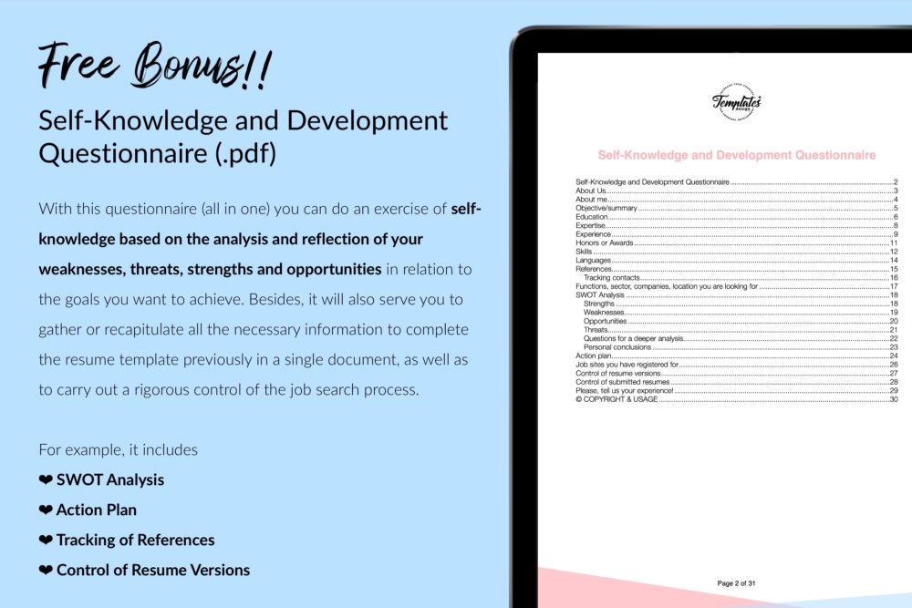 Modern Teacher Resume for Microsoft Word & Apple Pages - Graphicfy