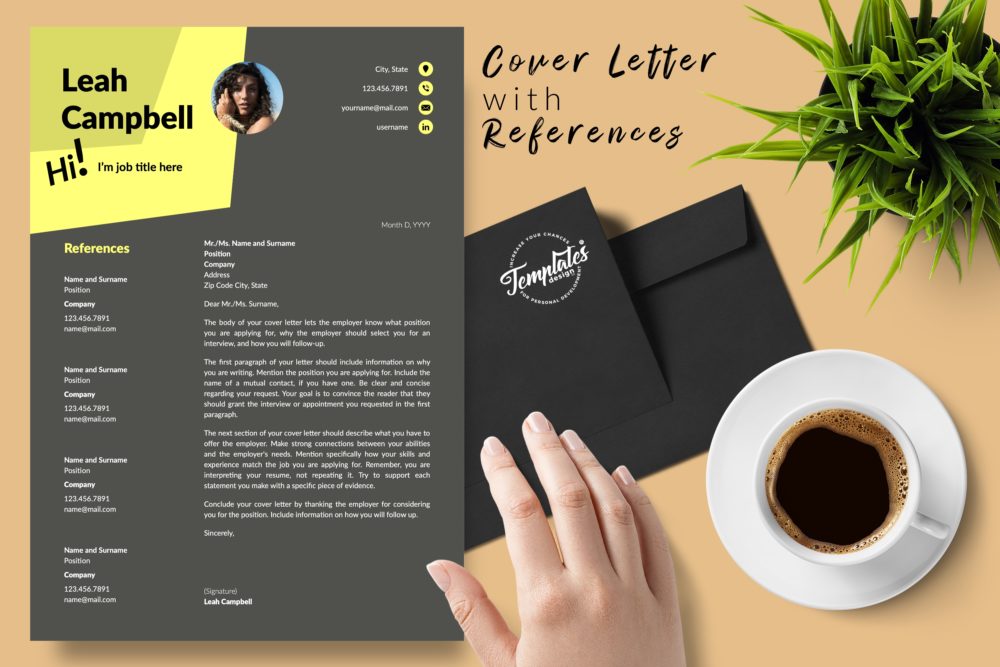 Creative Dark Resume Format for Microsoft Word & Apple Pages - Graphicfy