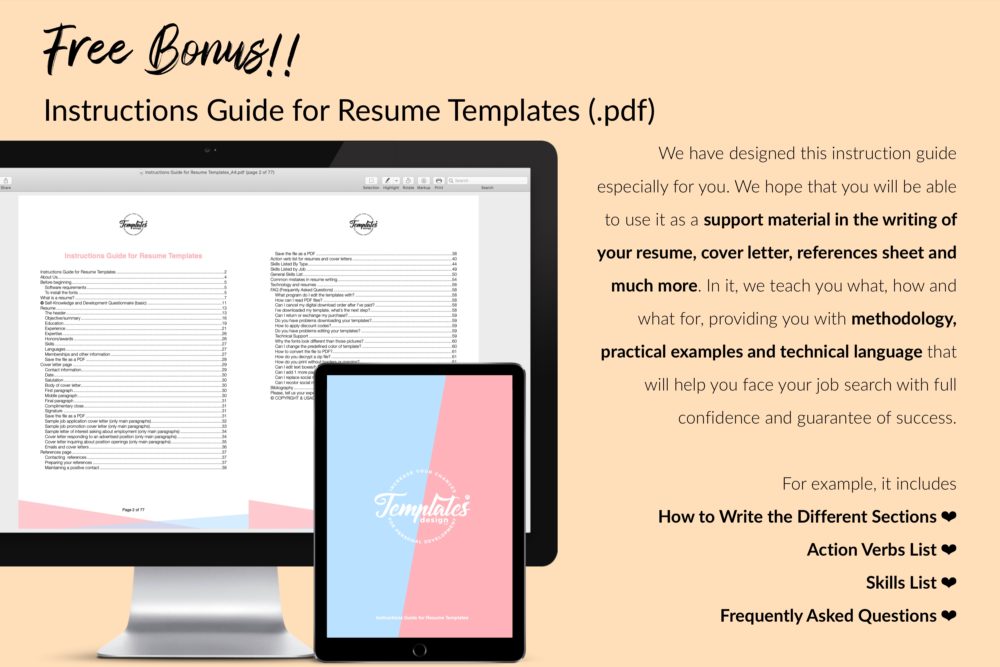 Teacher CV Template for Microsoft Word & Apple Pages - Graphicfy