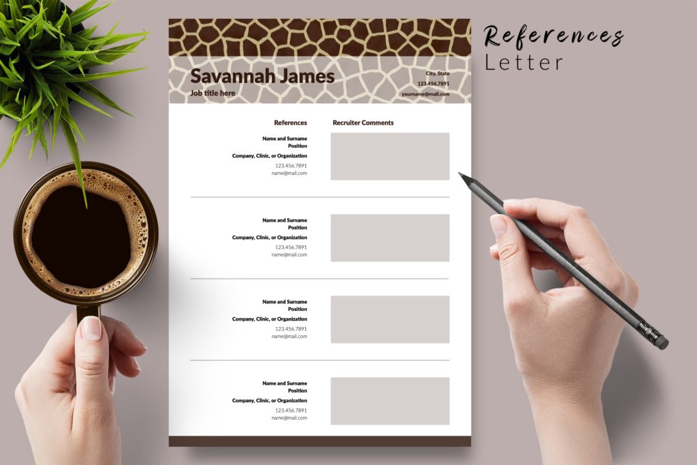 Zoologist Resume Template for Microsoft Word & Apple Pages - Graphicfy