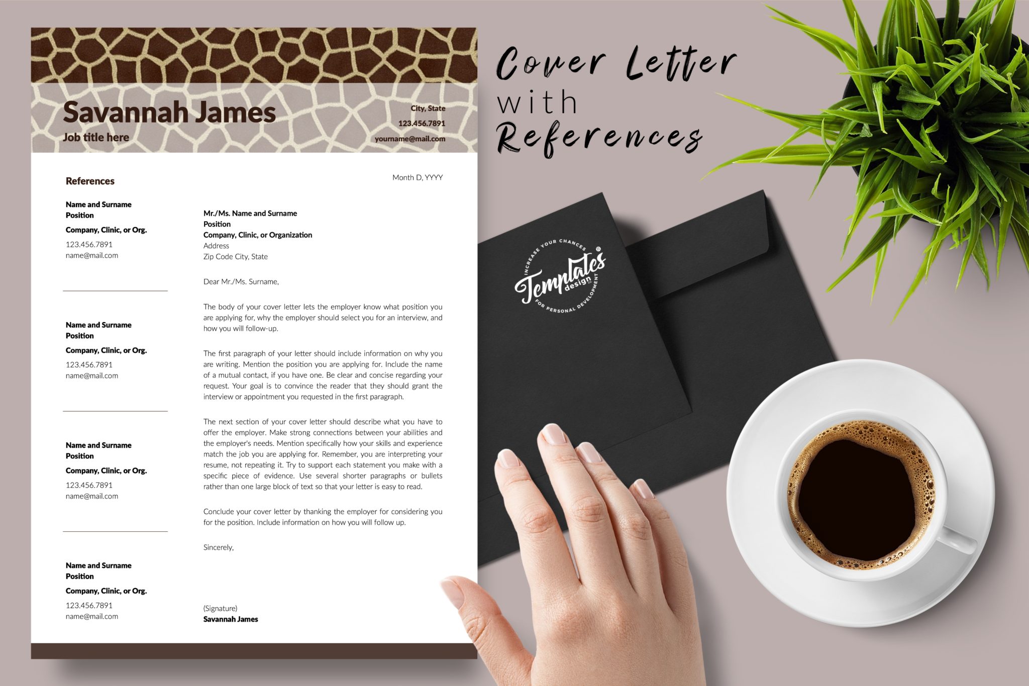 Zoologist Resume Template for Microsoft Word & Apple Pages - Graphicfy