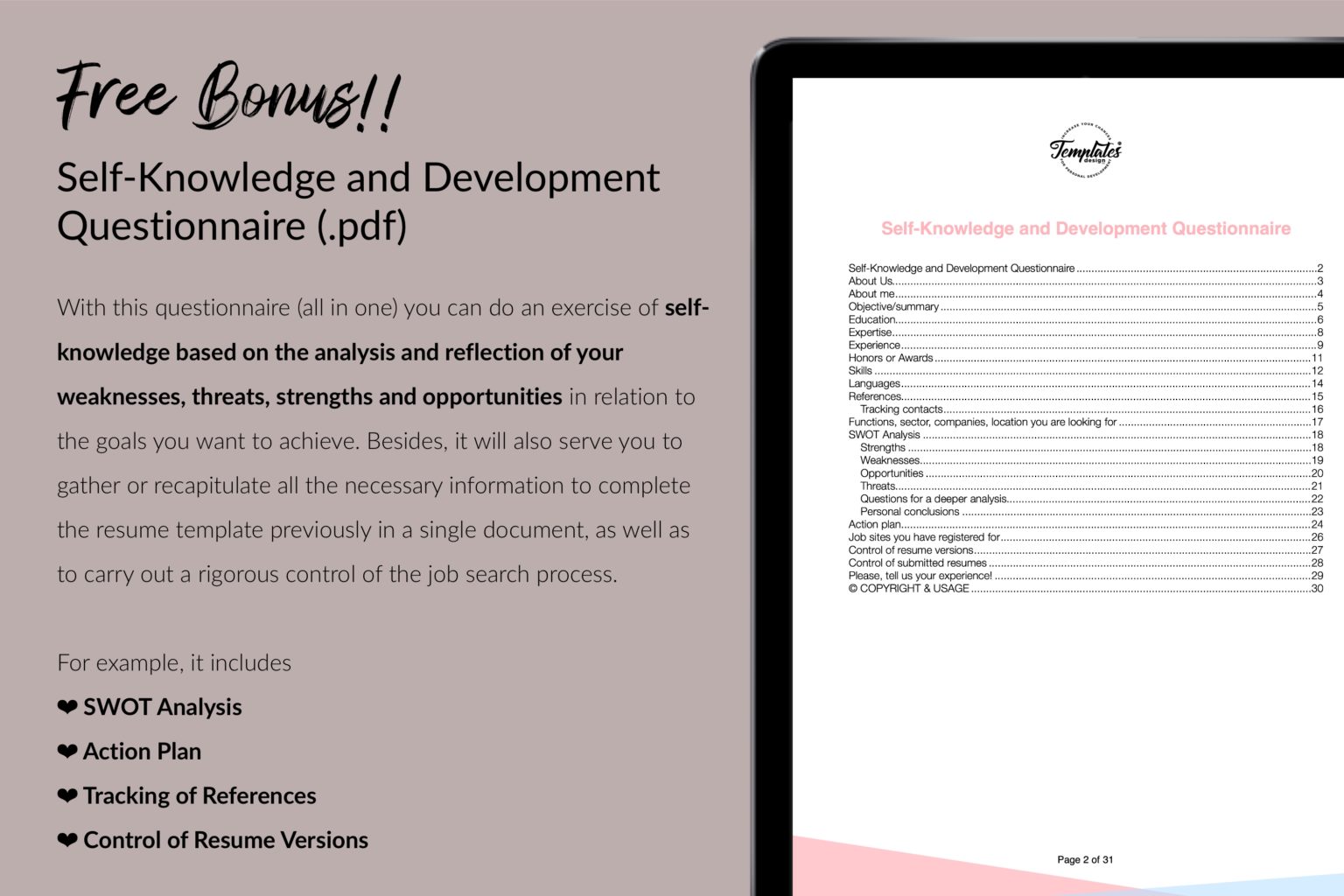 Zoologist Resume Template for Microsoft Word & Apple Pages - Graphicfy