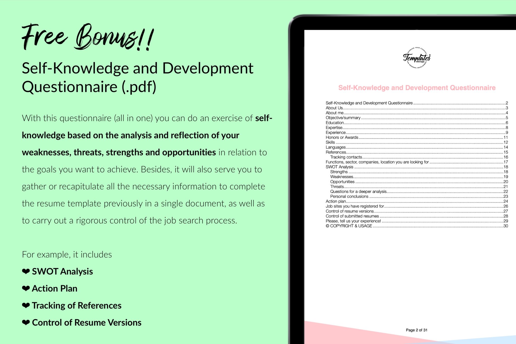 Geometric Pattern CV Format for Microsoft Word & Apple Pages - Graphicfy