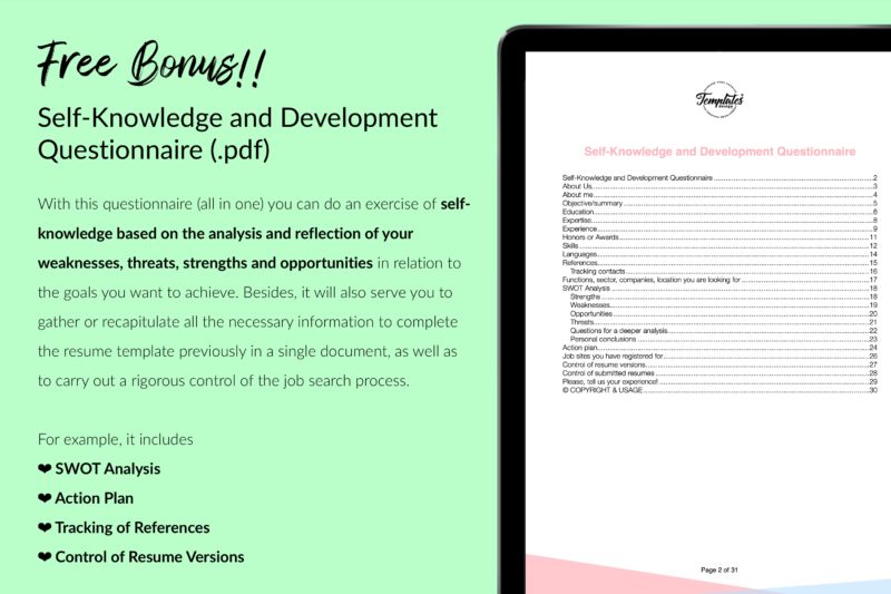 Geometric Pattern CV Format for Microsoft Word & Apple Pages - Graphicfy