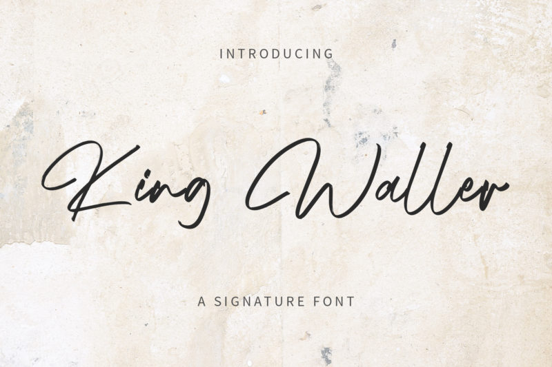 King Waller - Signature Font - Graphicfy