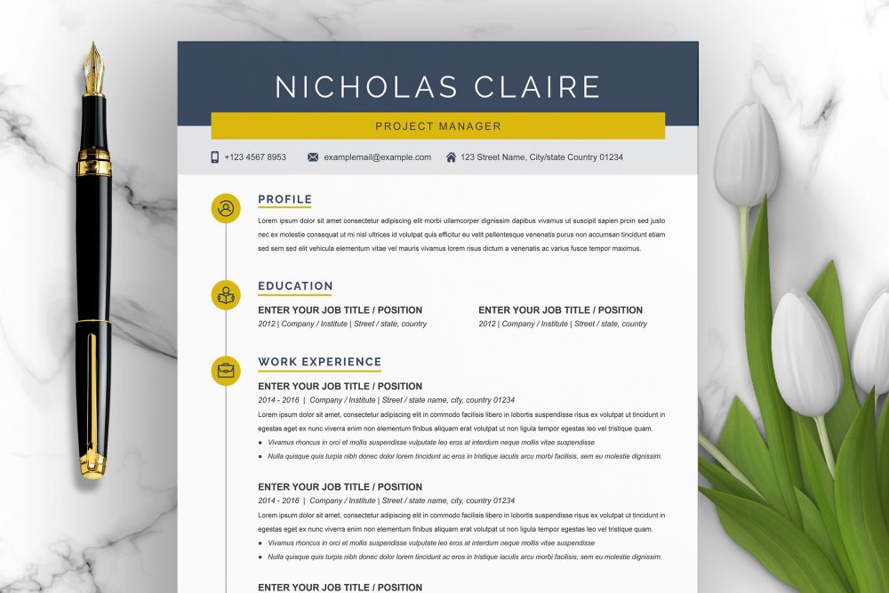Professional Creative Resume / CV - Graphicfy