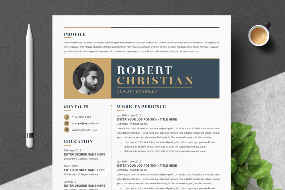 Professional Creative Resume / CV - Graphicfy