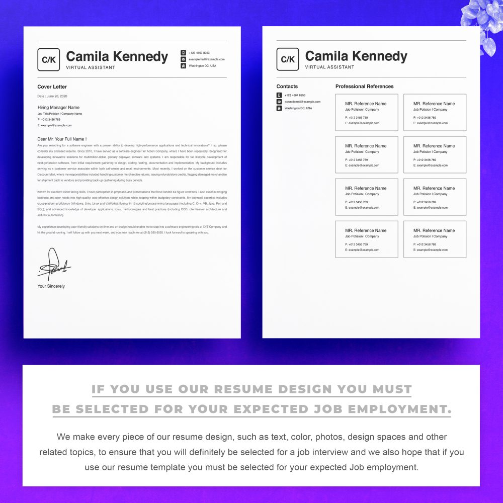 Virtual Assistant Resume | Resume Template - Graphicfy