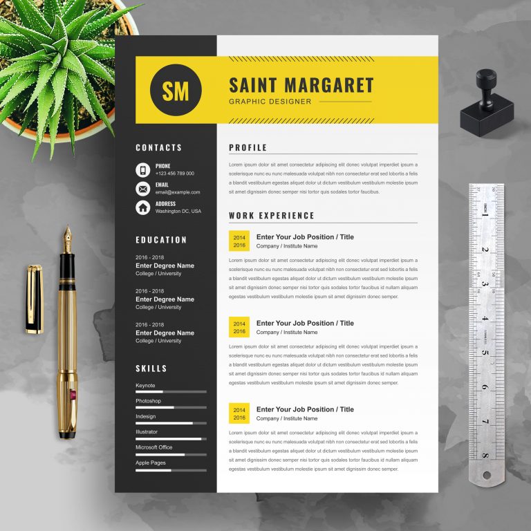 Modern Resume for Graphic Designer - Graphicfy
