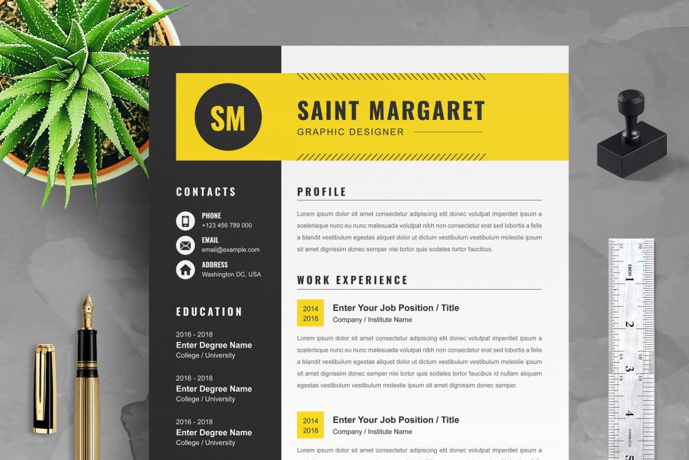 Modern Resume for Graphic Designer - Graphicfy