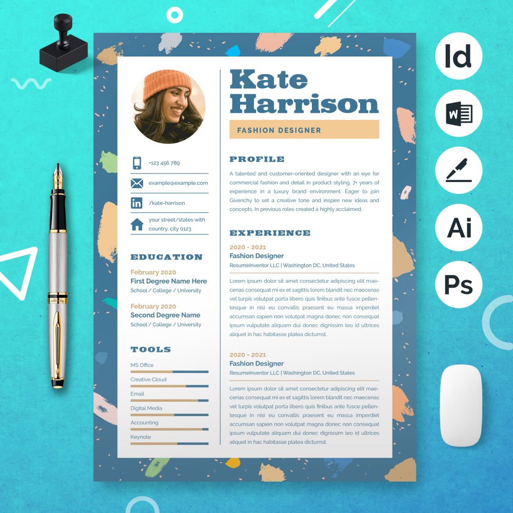 Creative and Modern Resume Template - Graphicfy