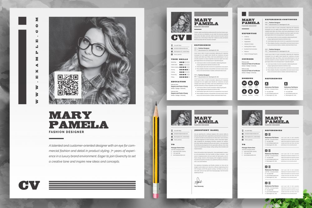 Modern Resume Template Format [Word] - Graphicfy
