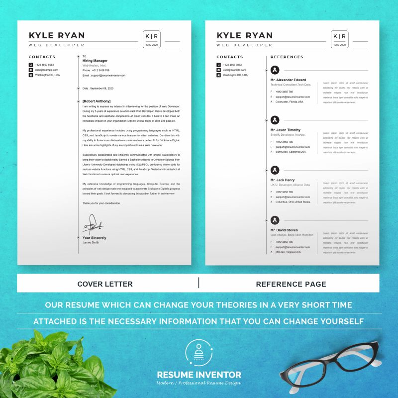 Web Developer Resume Template - Graphicfy