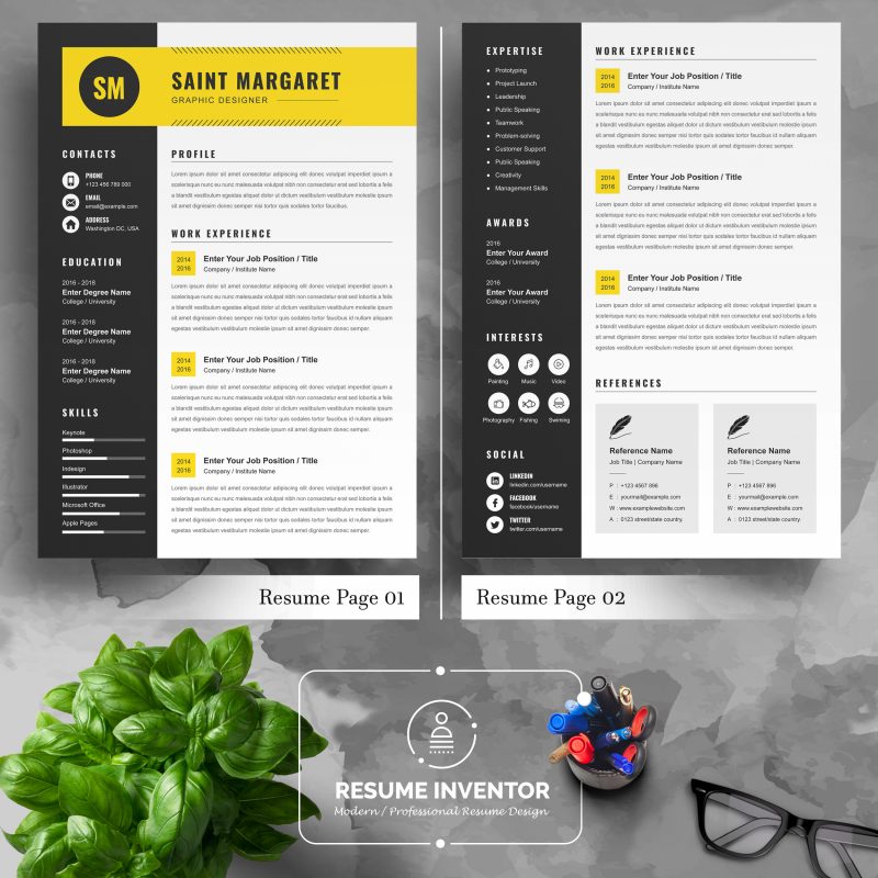 Modern Resume for Graphic Designer - Graphicfy