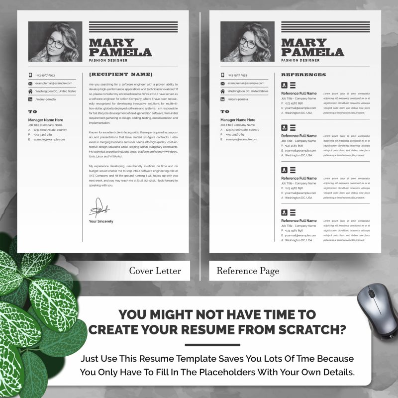 Black CV Template | Curriculum Vitae - Graphicfy