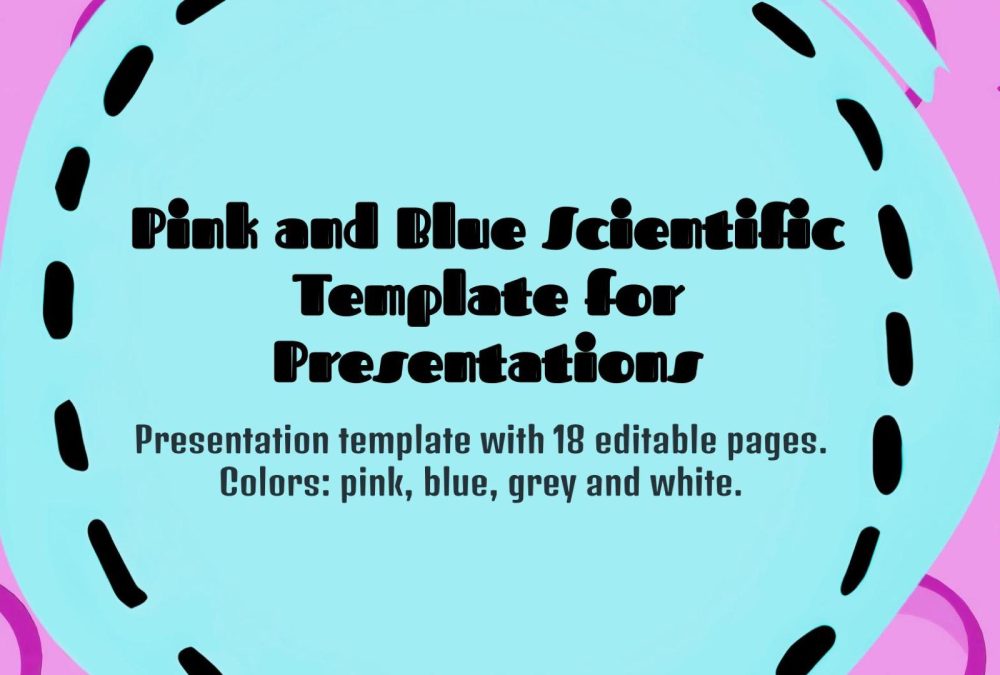 Pink and Blue Scientific Template for Presentations - Graphicfy