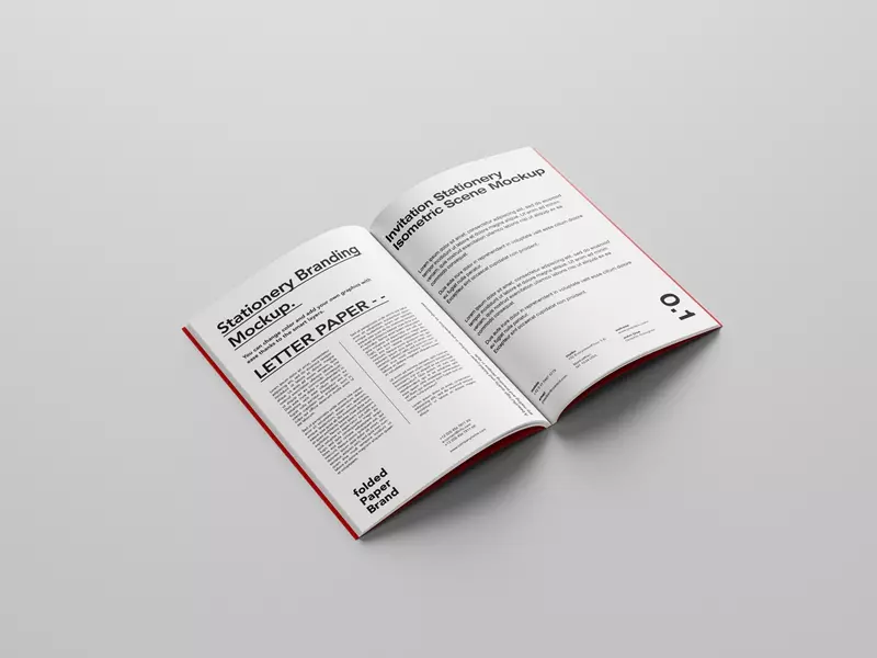 A4 Brochure design Mockups - Graphicfy