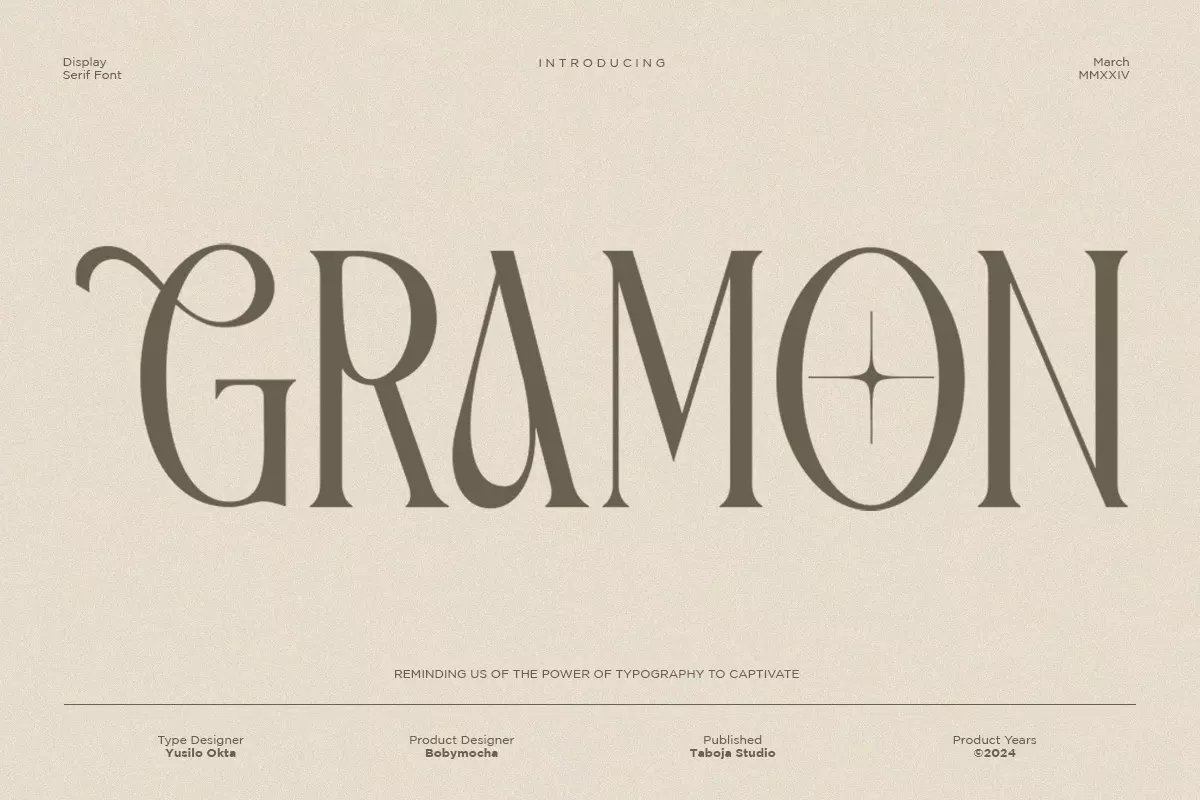 TBJ Gramon Condensed Stylish Font - Graphicfy
